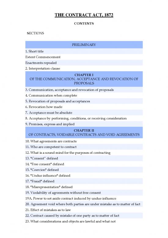 Agreement Contract Sample 157381 | Contract Act, 1872
