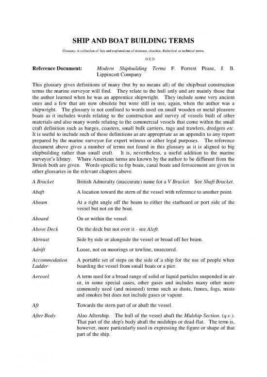 Boat Pdf 157357 | Glossary Of Ship And Boat Building Terms