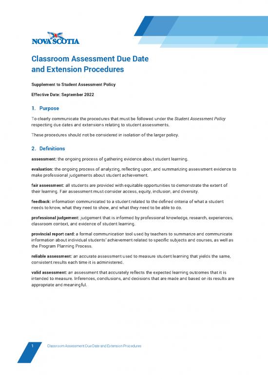 Studentassessmentpolicyclassroomassessmentduedateextensionproceduresen
