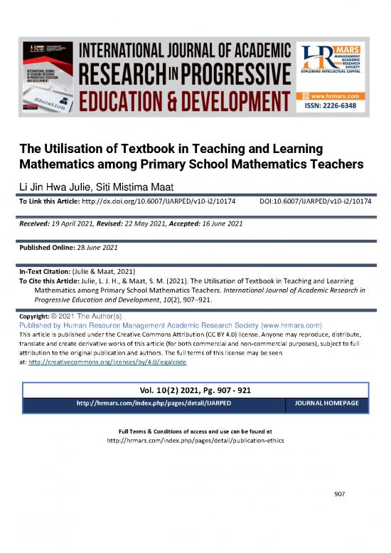 Society Pdf 157004 The Utilisation Of Textbook In Teaching And