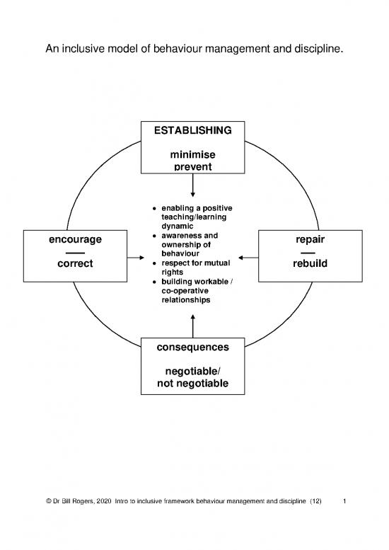 Positive Behaviour For Learning Pdf 156344 | 12 Intro To Inclusive ...