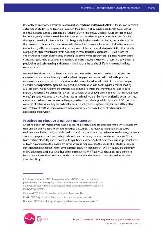 Positive Behaviour For Learning Pdf 156585 | An Overview Of The Key ...