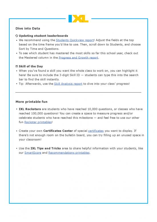 Measures Pdf 157752 | Ixl Bulletin Board Printable Pack