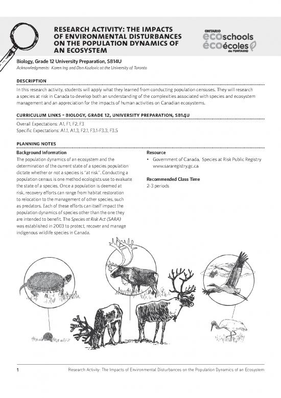 Ecosystem Pdf Notes 160574 | Grade 12 Research Activity The Impacts Of ...