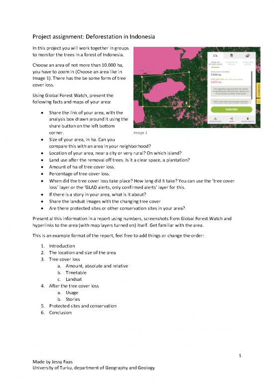 Forest Pdf 159048 | Lesson Plan Part 3 Project Assignment Deforestation