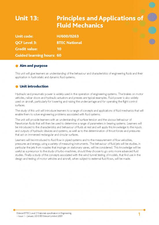 Theory Of Flight Pdf 158768 Unit 13 Principles And Applications Of