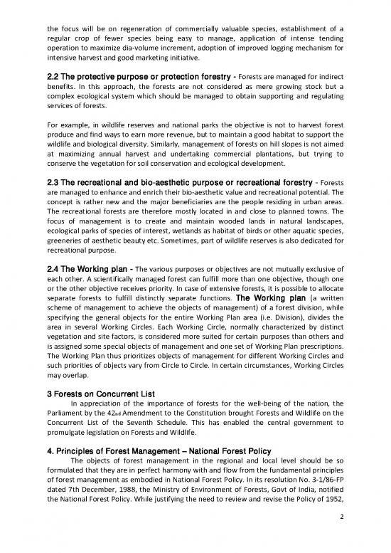 Forest Pdf 159177 | Forest Management Working Plan