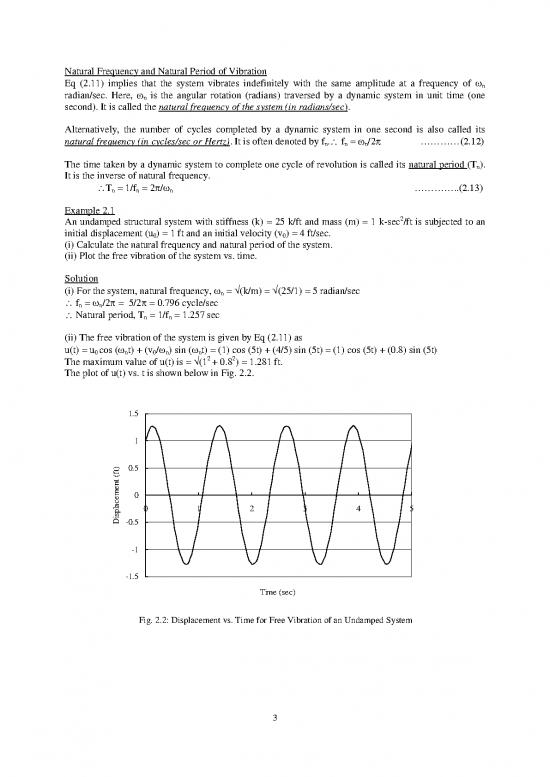 Structural Dynamics And Earthquake Engineering
