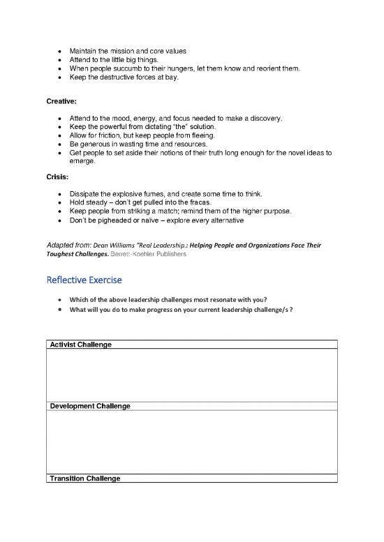 Leadership Pdf 163239 | Six Adaptive Challenges Checklist