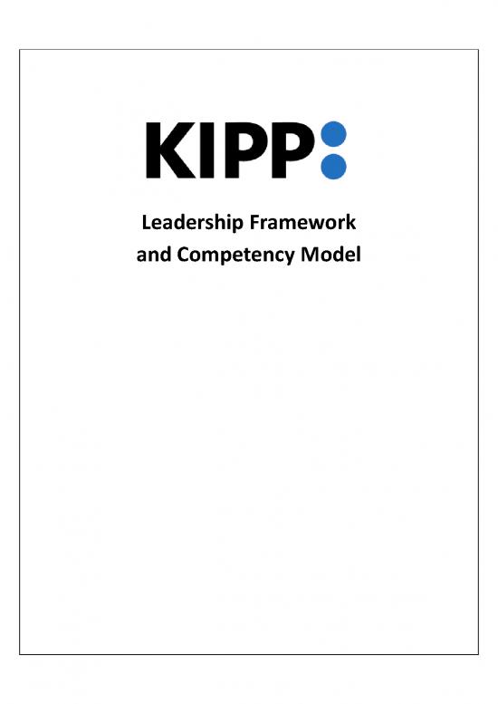 Leadership Pdf 163997 | Kipp Leadership Competency Model Leadership Pdf 163997 | Kipp Leadership Competency Model