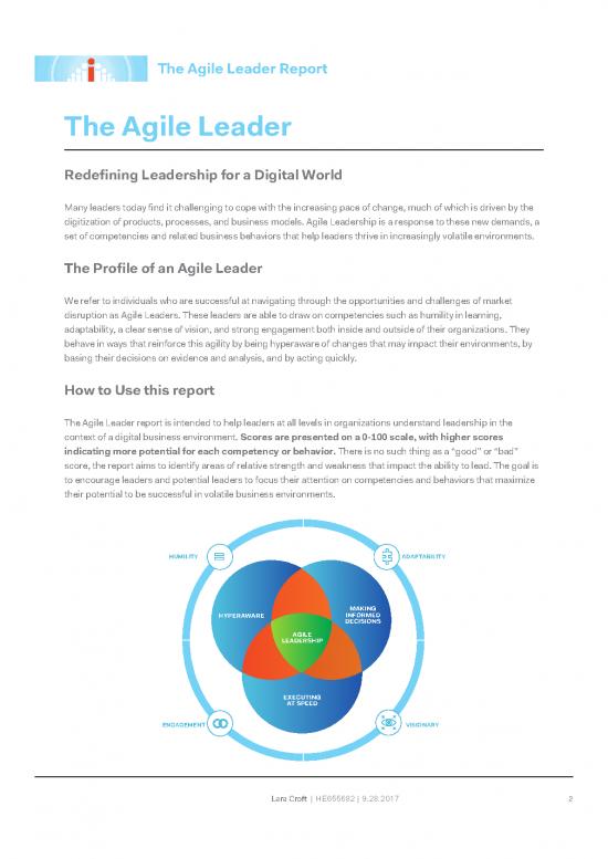 Leadership Pdf 165975 | Agile Leader Sample Report