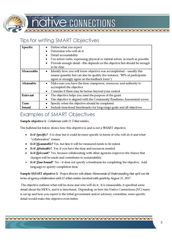 Nc Smart Goals Fact Sheet