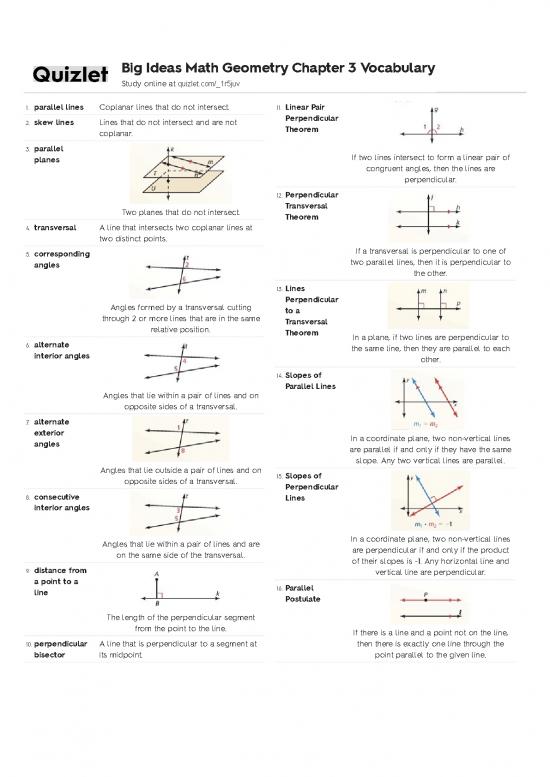 Geometry Pdf 167475 | Chapter 3 Postulatesand Theorems Geometry Pdf 167475 | Chapter 3 Postulatesand Theorems