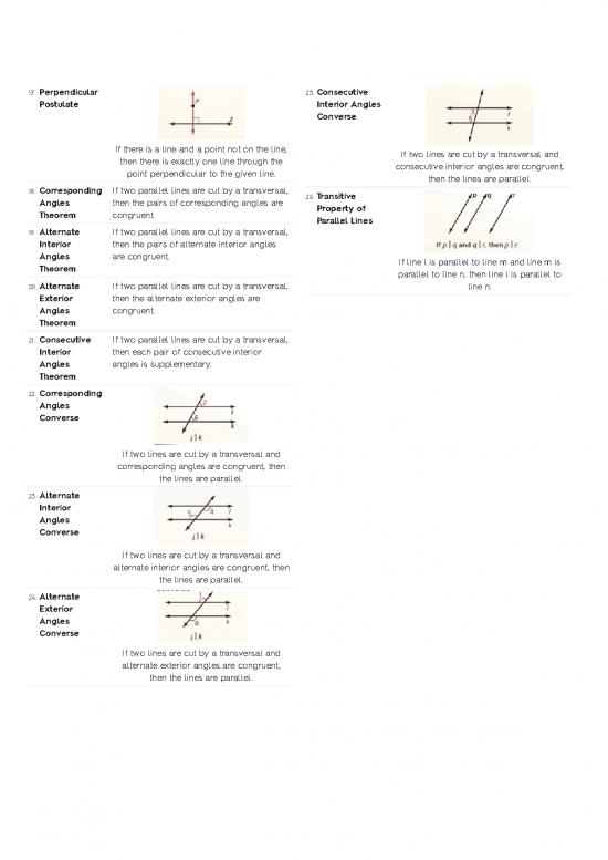 Geometry Pdf 167475 | Chapter 3 Postulatesand Theorems Geometry Pdf 167475 | Chapter 3 Postulatesand Theorems