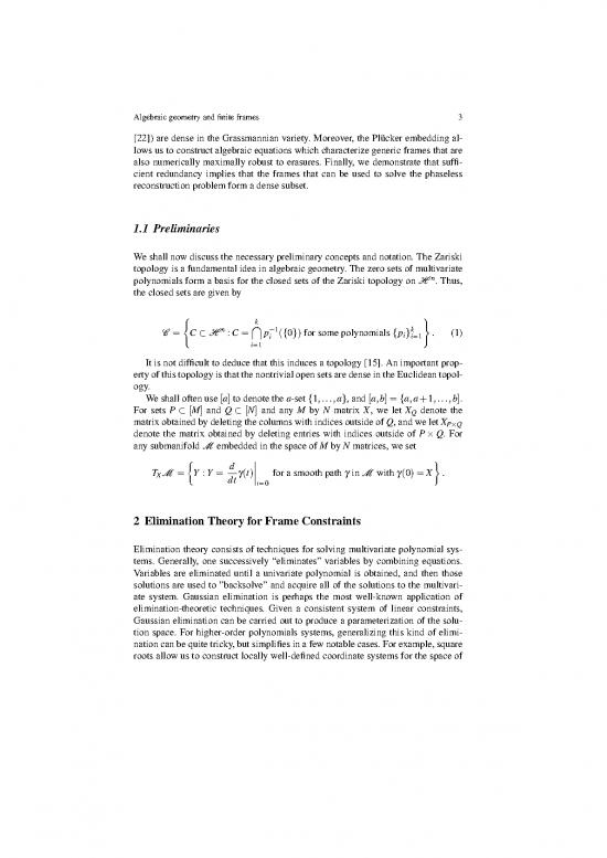 Geometry Pdf 166549 | Algebraic Geometry And Finite Frames