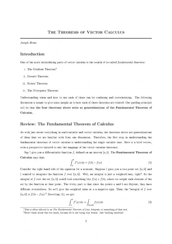 Calculus Pdf 169020 | The Theorems Of Vector Calculus Calculus Pdf 169020 | The Theorems Of Vector Calculus