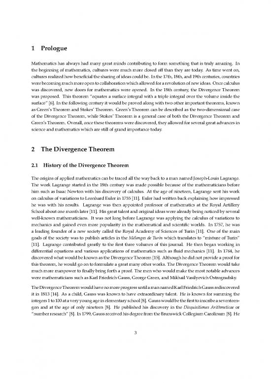 A History Of The Divergence Greens And Stokes Theorems