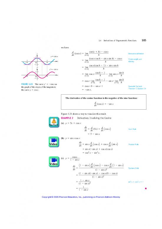 Differentiation Pdf 169644 Derivative Of Trigonometric Functions
