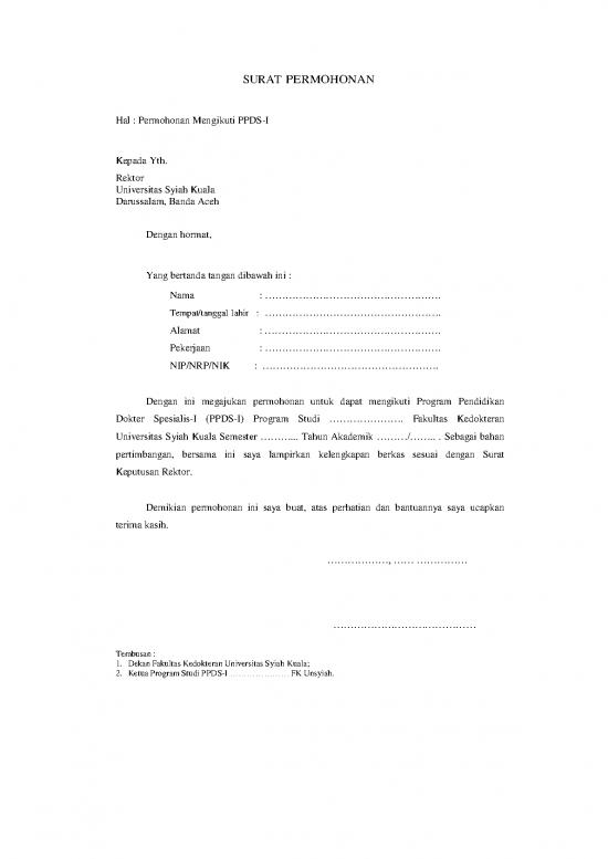 Format Surat Pernyataan Dan Permohonan2021 | File - Surat Permohonan Id ...