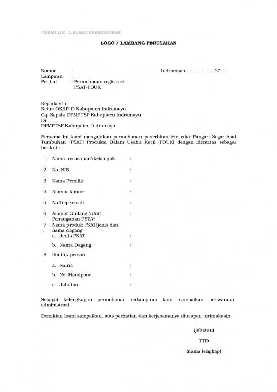 Surat Permohonan Psat | File - Surat Permohonan Id 16682