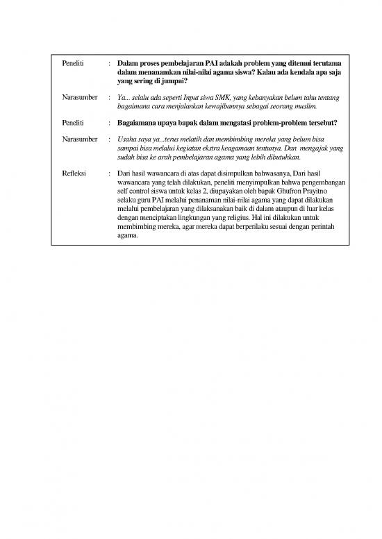 Contoh Transkrip Hasil Wawancara | Laporan - Transkrip Wawancara Id 16375