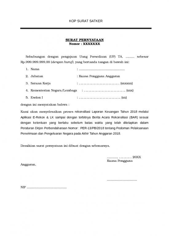 File - Surat Pernyataan Id 18333 | Surat Pernyataan Up