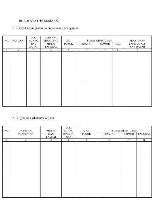 Format Drh | File - Daftar Riwayat Hidup Id 15965