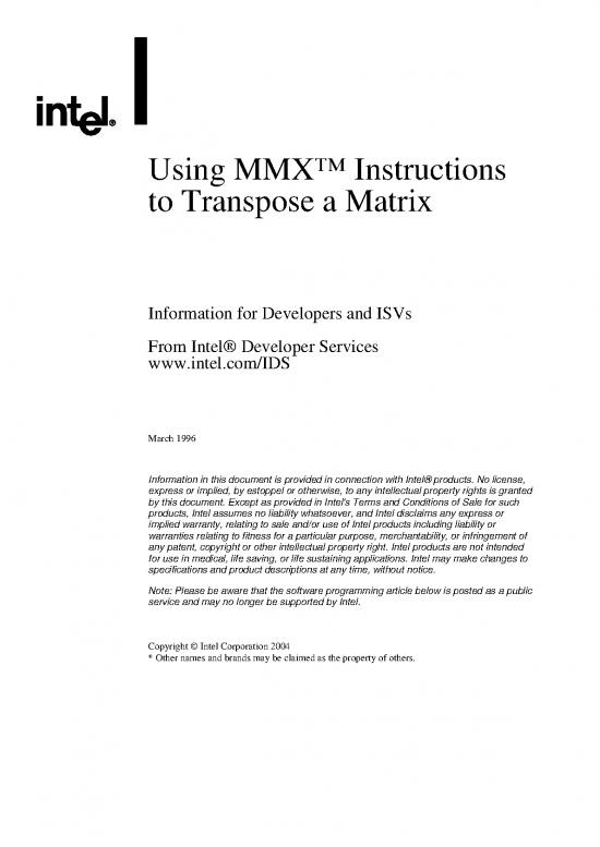 Matrix Pdf 174398 | Mmx App Transpose Matrix 140701
