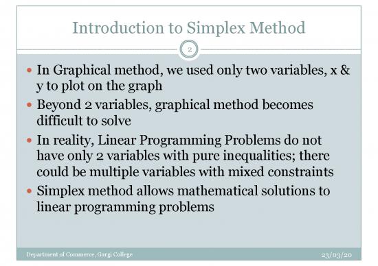 Linear Programming Examples And Solutions Pdf 175335 Lpp Simplex
