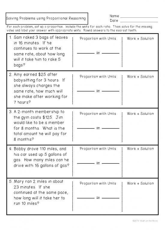 Proportionswordproblemworksheetfreebie