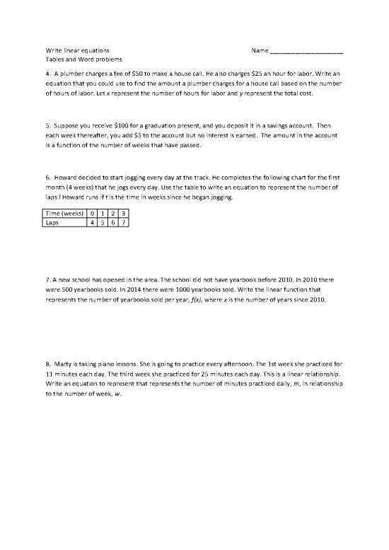 Simple Equations Problems Pdf 176676 Write Linear Equations tables simple-equations-problems-pdf-176676-write-linear-equations-tables