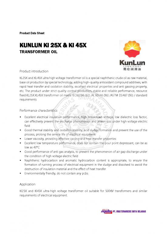 Oil Pdf 177164 | Kunlun Ki25x Tds