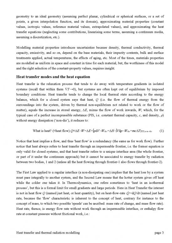 Heat Transfer Pdf 179023 Heat Transfer And Thermal Radiation Modelling