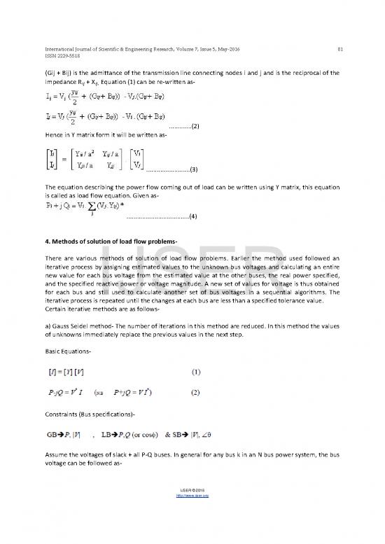 Solving Equations Pdf 178751 | Load Flow Analysis Of Power Systems