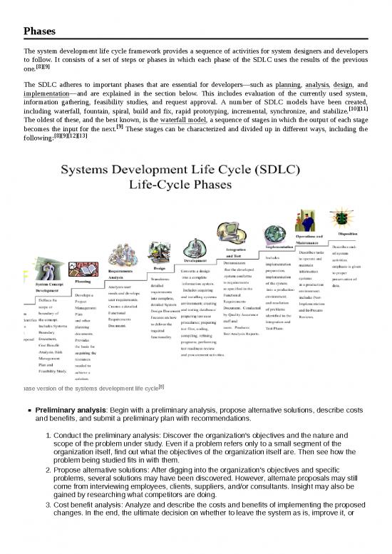 System Development Life Cycle Pdf 179196 | Systems Development Life Cycle