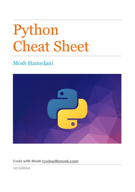 Python Pdf 182623 Python Cheat Sheet