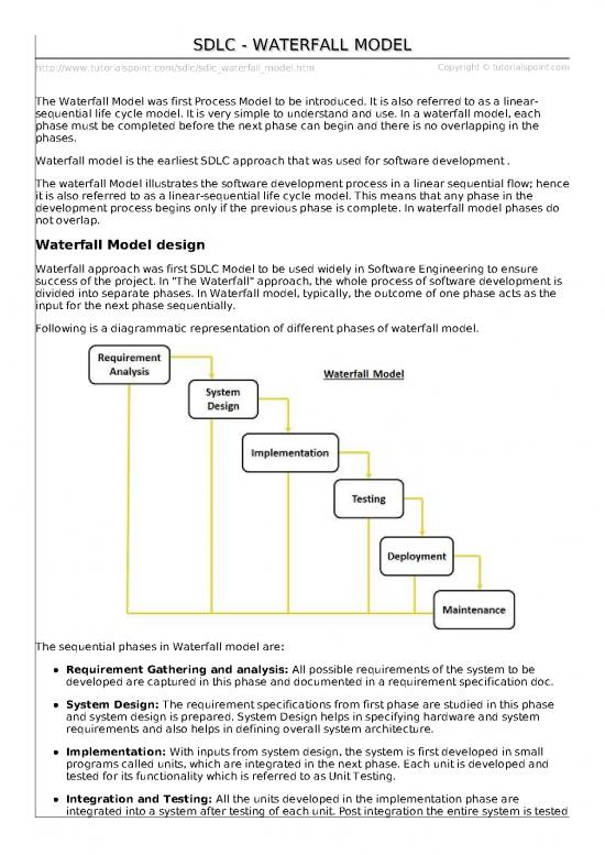 Software Development Life Cycle Pdf 181302 | Sdlc Waterfall Model Software Development Life Cycle Pdf 181302 | Sdlc Waterfall Model