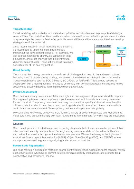Confidence Pdf 180541 Cisco Secure Development Lifecycle