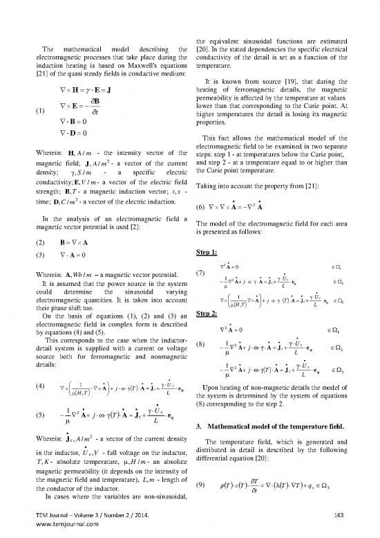 Induction Heating Pdf 181278 Mathematical Model Of Induction Heating Processes In Axial