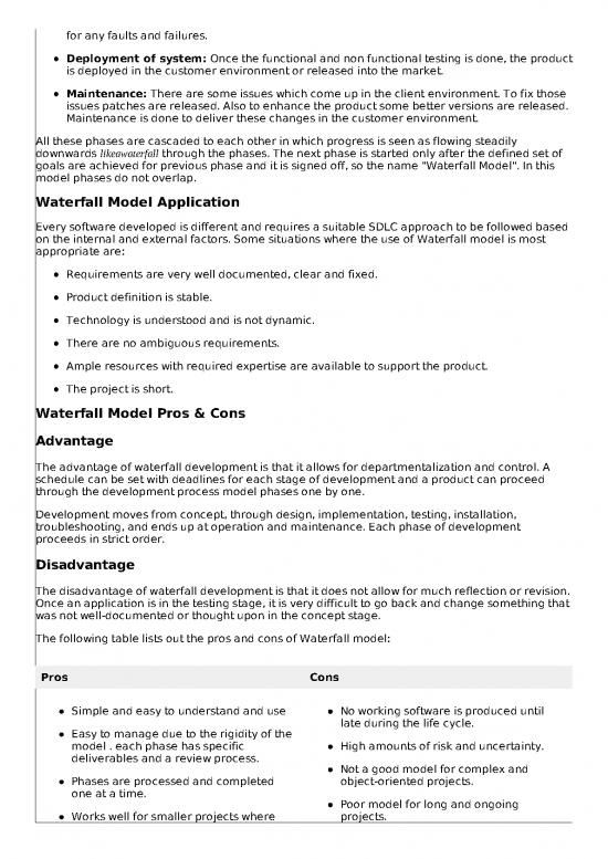 Software Development Life Cycle Pdf 181302 | Sdlc Waterfall Model
