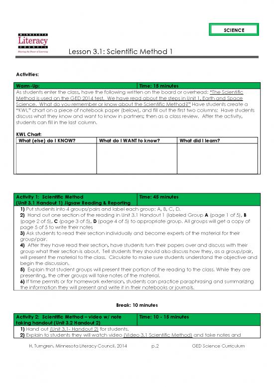 Scientific Method Pdf 180985 | Unit1 Scientific Method 1a