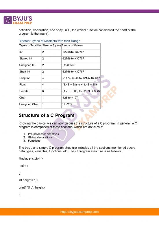 Programming Pdf 182364 Introduction To C Programming Gate Notes 40