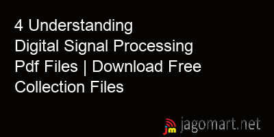 4 Understanding Digital Signal Processing Pdf Files | Download Free Collection Files
