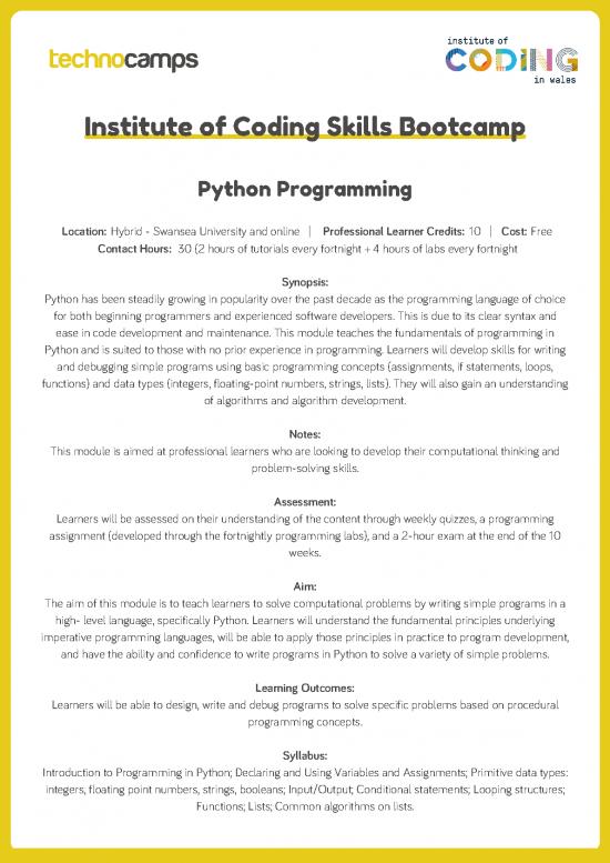 Python Pdf 184605 | Python Programming