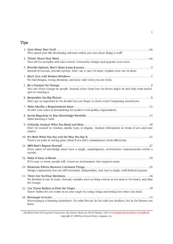 The Pragmatic Programmer Pdf 182929 | Pp Checklists