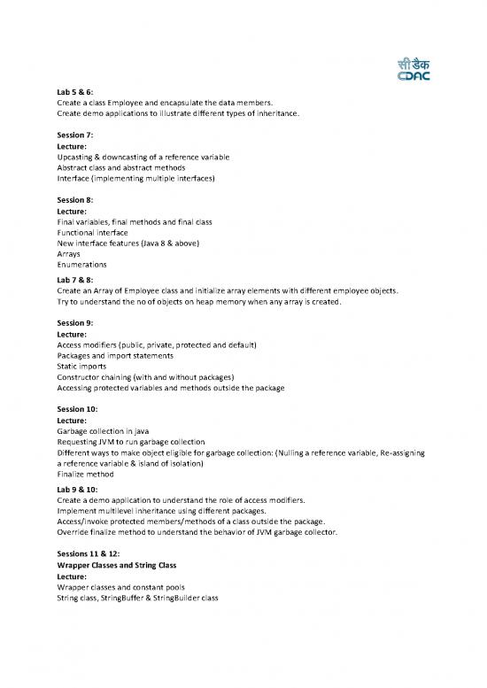 Programming Pdf 183536 Dac School Tg Object Oriented Programming With Java