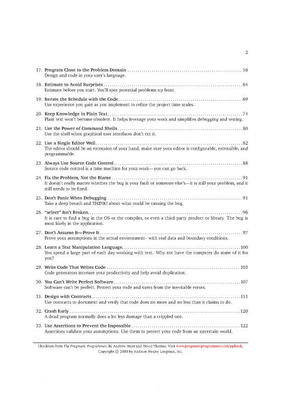 The Pragmatic Programmer Pdf 182929 | Pp Checklists