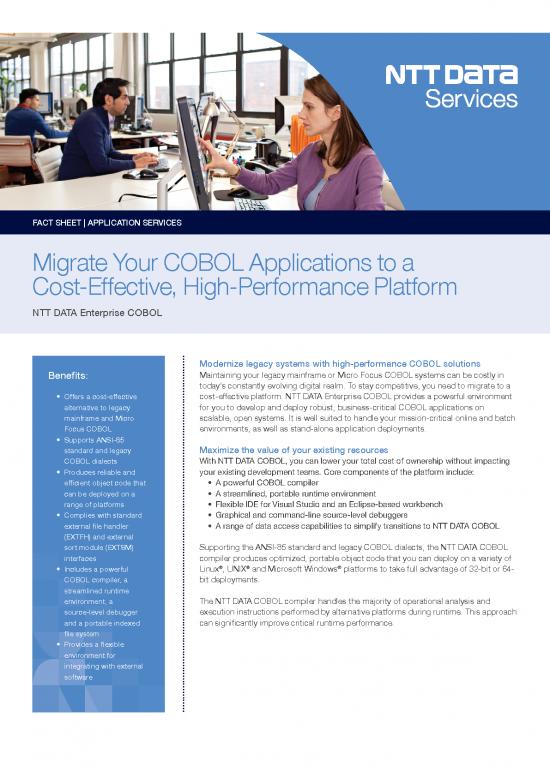 Cobol Pdf 186627 | Apps Rehosting Migrate Your Cobol Applications Factsheet Cobol Pdf 186627 | Apps Rehosting Migrate Your Cobol Applications Factsheet