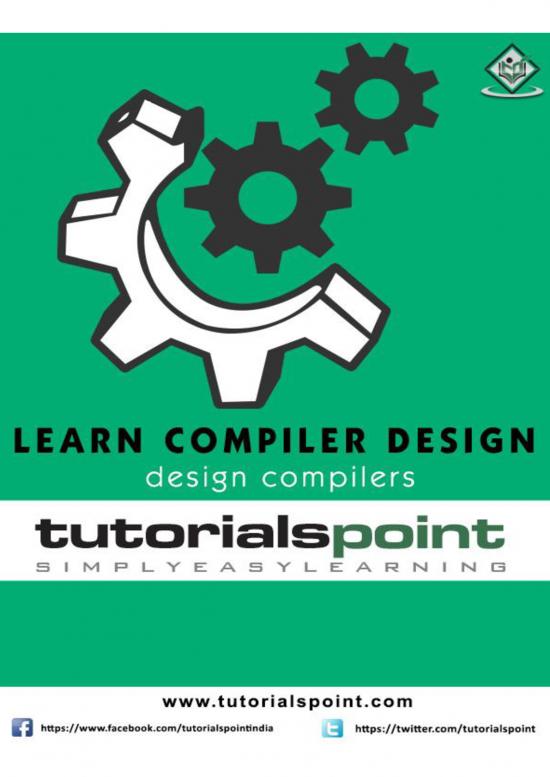 Programming Pdf 185997 Compiler Design Tutorial