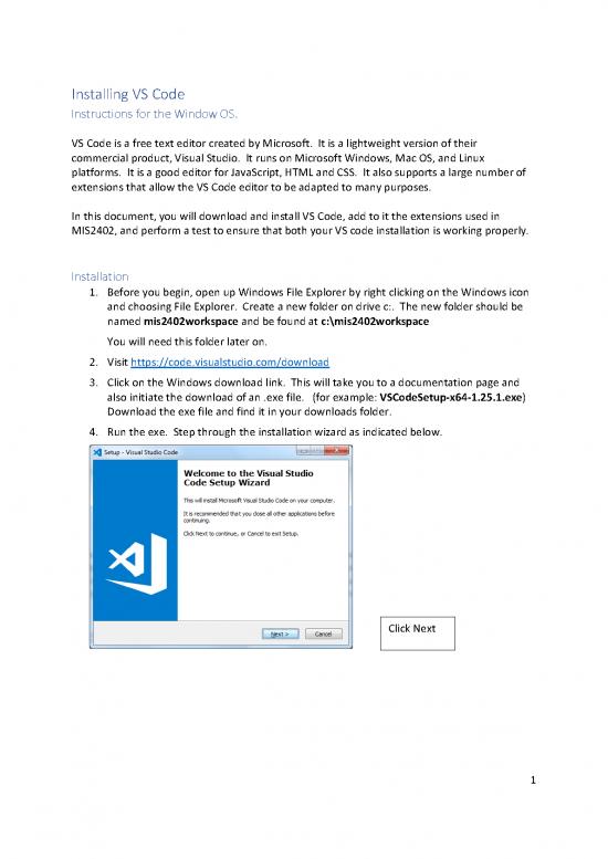 Visual Studio Code Pdf 185415 Installing Vs Code Windows
